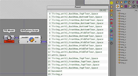 Differing Rooms Names Rhino Grasshopper Rhino Plugin Pollination