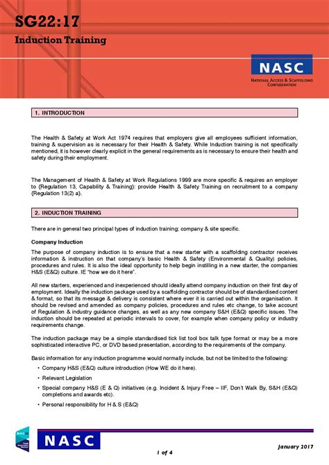 Nasc National Access And Scaffolding Confederation
