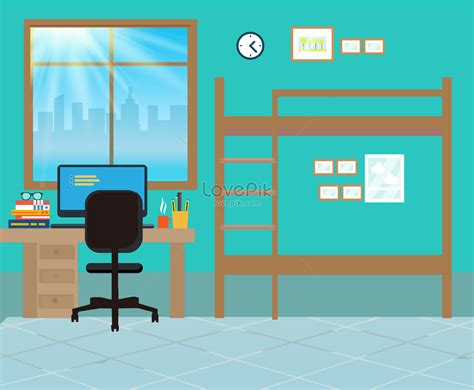 학생 기숙사 일러스트 무료 다운로드 Lovepik