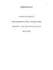 Graded Exercise Docx Graded Exercise Saurabh Saini Project Management