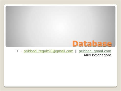 PPT Database PowerPoint Presentation Free Download ID 3370774