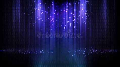 Abstract Futuristic Blue Background Technology Of Digital Binary Number Stock Vector