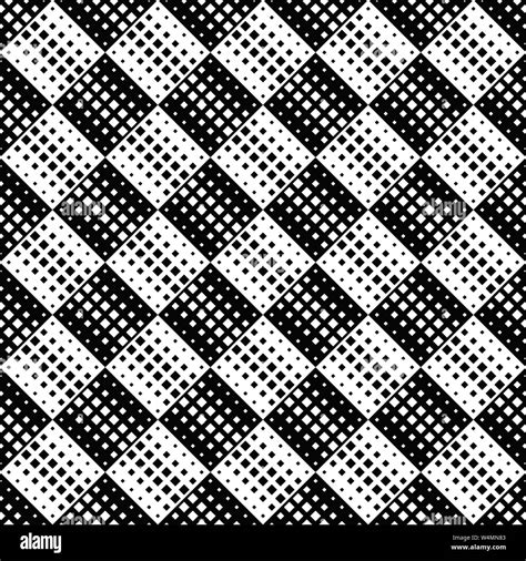 Seamless Geometrical Diagonal Square Pattern Background Design Black