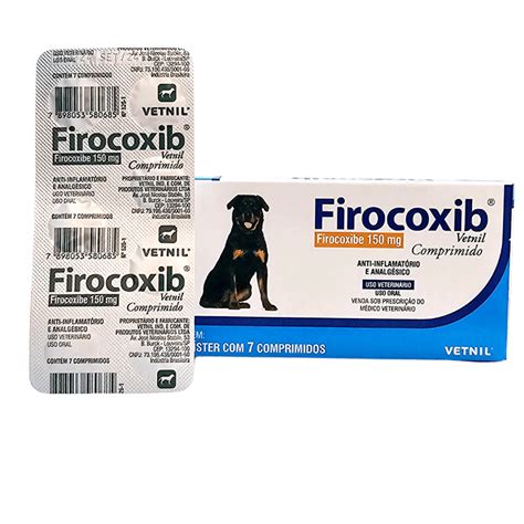 Firocoxib Vetnil Anti Inflamatório Para Cães 150mg Com 7 Comprimidos