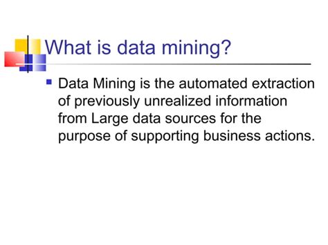 Data Mining Introduction Ppt