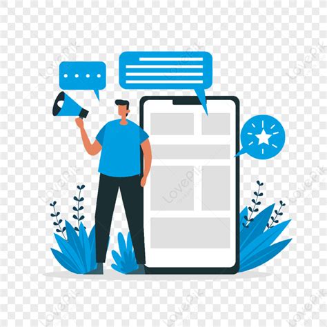 모바일 마케팅 프로모션 휴대 전화 광고주형데이터 Png 일러스트 무료 다운로드 Lovepik