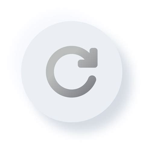 Neumorphic Rotate Right Icon Neumorphism UI Button 11893858 PNG