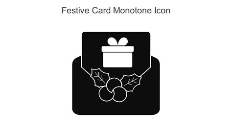 Festive Card Monotone Icon In Powerpoint Pptx Png And Editable Eps Format Ppt Slide