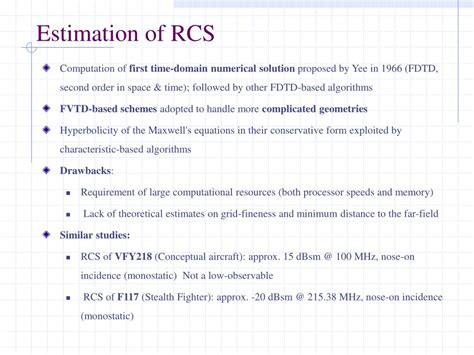 Ppt Finite Volume Time Domain Fvtd Computations For Electromagnetic