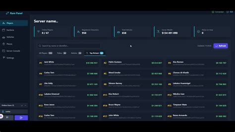 Free Esx Player Info And Control Panel Script Open Source Fivem