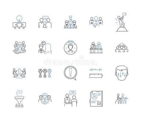 Allies Line Icons Collection Comrade Assistance Coalition Partner Friend Unity Support