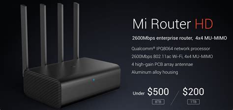 Xiaomi Mi Router Hd Router De Aluminio Con Almacenamiento Interno
