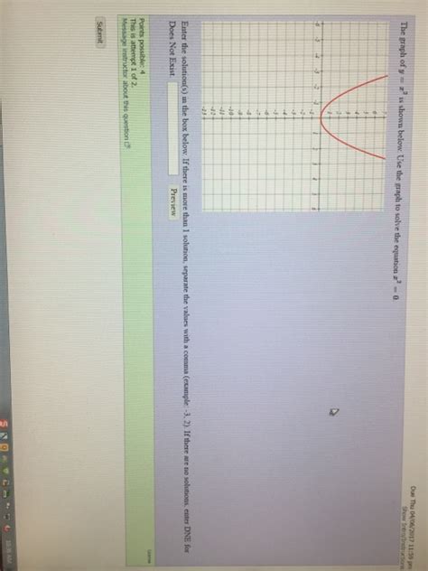 Solved The Graph Of Y X 2 Is Shown Below Use The Graph To Chegg Com