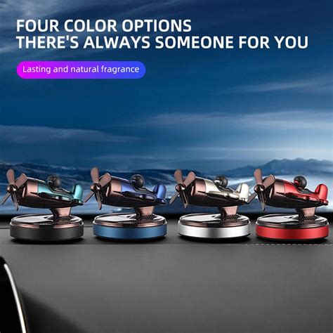 자동차 향수 태양열 헬리콥터 비행기 아로마 테라피 회전 프로펠러 자동차 방향제 디퓨저 향수 선물 상자 자동차 장식 Aliexpress