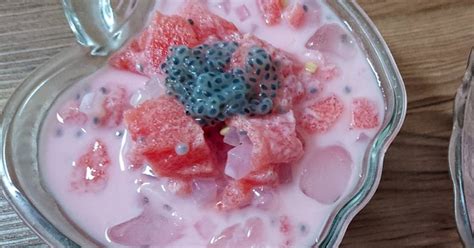 Resep Es Semangka 🍉 Susu Selasih Nata Decoco Oleh Noviakrisnanda Cookpad
