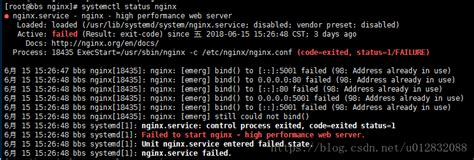 关于nginx不能正常启动的问题jun 09 174712 Izkf301l3yzy5m6tcv2b6yz Systemd 1 Csdn博客