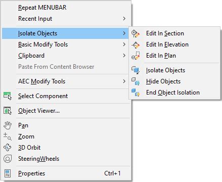About Context Menus