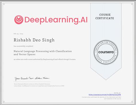 rishabh deo singh on linkedin naturallanguageprocessing coursera lifelonglearning ai…