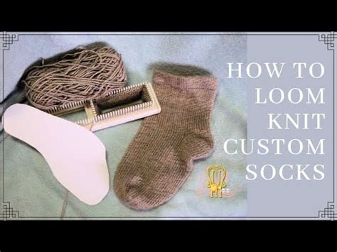 The Loom Muse How To Loom Knit A Basic Sock To Fit Anyone