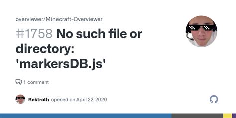 No Such File Or Directory Markersdbjs · Issue 1758 · Overviewer