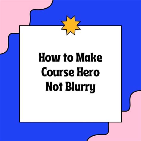 How To Make Course Hero Not Blurry