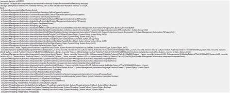 Failfast Exception Where Does The Failfast End And Where Does The Inner Exception Start Rcsharp