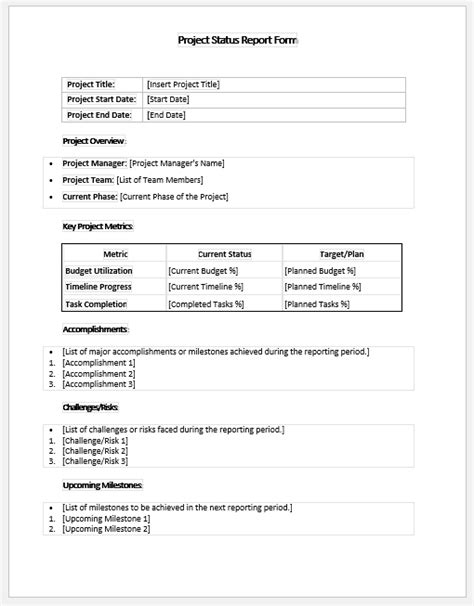 Project Schedule Templates Word Excel Templates