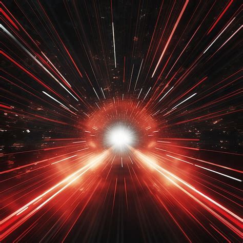 Premium Photo 3d Hyperspace Background With Warp Tunnel Effect