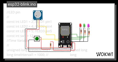 Led1 Wokwi Esp32 Stm32 Arduino Simulator