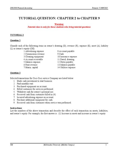 0tutorial Questions Alldoc