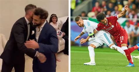 Mo Salah Shares Hug With Sergio Ramos Four Years After Champions League
