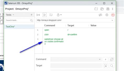 New Selenium Ide Using ‘webdriver Choose Ok On Visible Confirmation Command For Selecting ‘ok