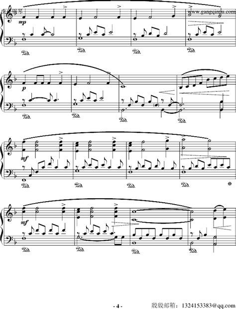 The Portrait Titanic 插曲 睆涟 殷殷 James Horner 钢琴谱 五线谱