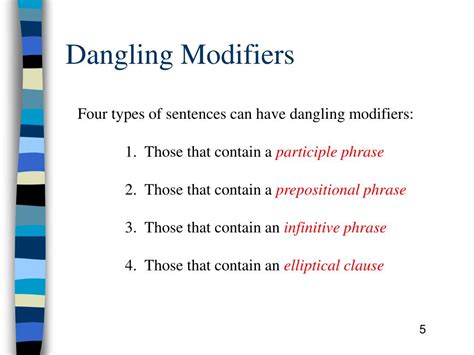 Ppt Dangling Modifiers Powerpoint Presentation Free Download Id
