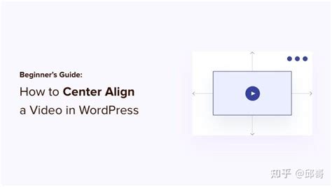 初学者指南：如何在 wordpress 中居中对齐视频 知乎