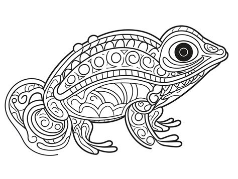 Stunning Tree Frog Coloring Pages For Adults Coloring Page
