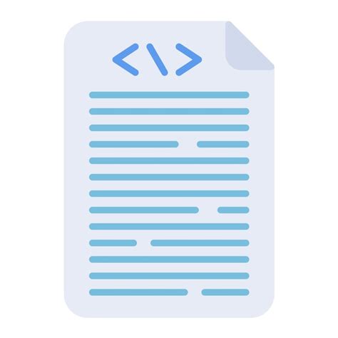 Premium Vector Source Code Flat Illustration