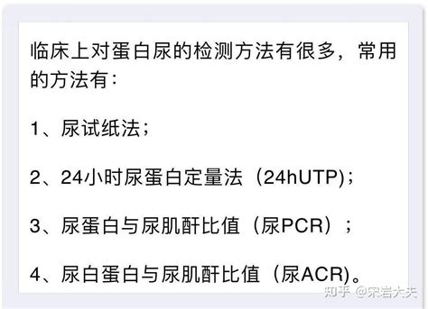 尿常规随机尿UPCRACR和24小时尿蛋白定量检测的优缺点 知乎