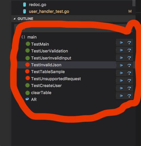 Rundebug Test Via Buttons And States In The Outline Window · Issue 1820 · Microsoftvscode