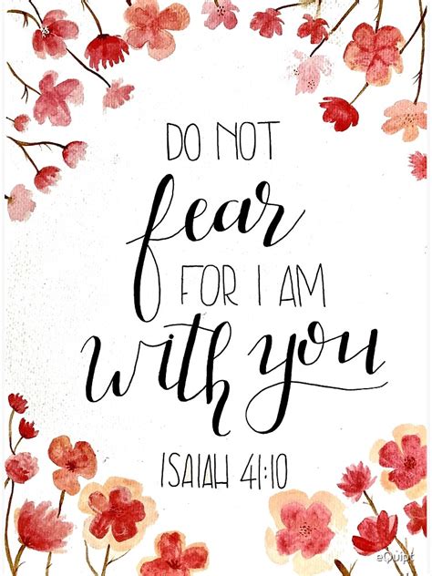 Isaiah 41 10 Watercolor Verse Image Poster By Equipt Redbubble