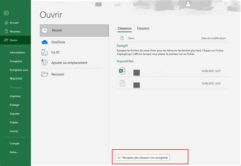 Comment récupérer un fichier Excel perdu non enregistré ou supprimé dans Windows