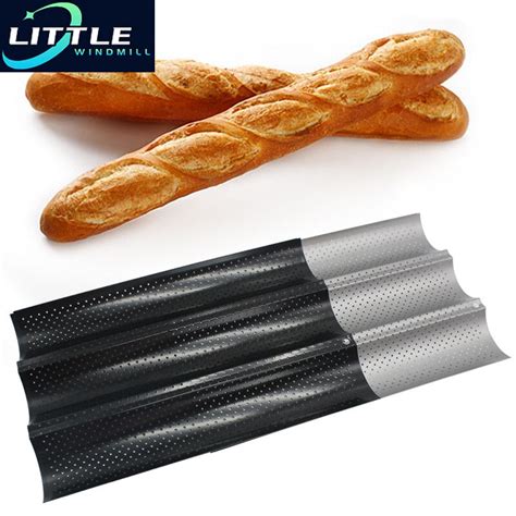 실용적인 케이크 바게트 몰드 팬 프랑스 빵 베이킹 몰드 빵 웨이브 베이킹 트레이 웨이브 빵 베이킹 도구
