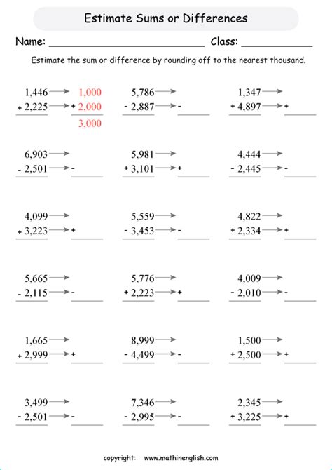 Estimation Worksheets Worksheets Library