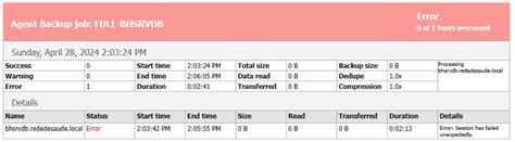Backup Database Oracle 9 In Bare Metal Not Working Veeam Community