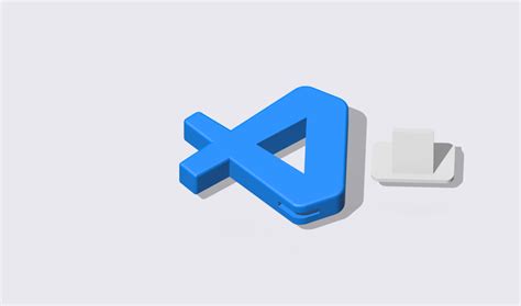 Vscode Logo By Angel Patricio Download Free Stl Model