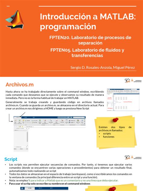 Clase 1 Matlab Programacion V 40 Pdf Integral Lenguaje De