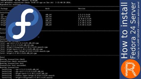How To Install Fedora 24 Server Static Ip LAMP SERVER Webmin
