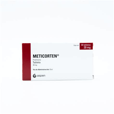 Meticorten 20 Mg 30 Tabletas Prednisona Precio Vida Farmacias