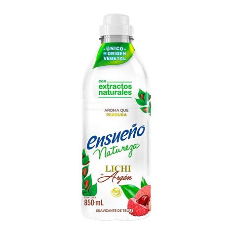 Suavizante De Telas Ensueño Natureza Lichi Argán 850 Ml Walmart