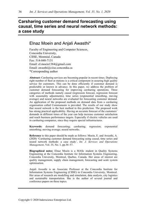 Pdf Carsharing Customer Demand Forecasting Using Causal Time Series